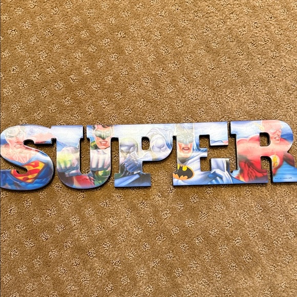 DC Comics | Other | Superhero Wall Decor Holographic Sign | Poshmark